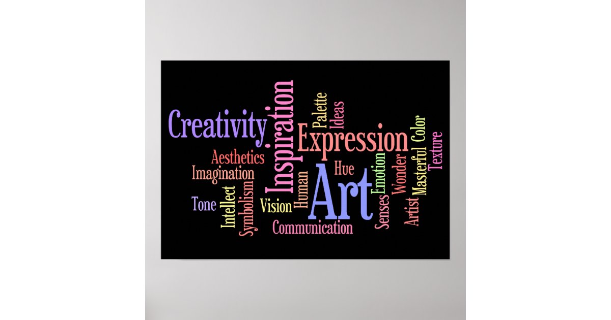 Artistic Inspirations - Art and Creativity Poster | Zazzle