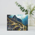 Artistic Machu Picchu Peru Postcard | Zazzle