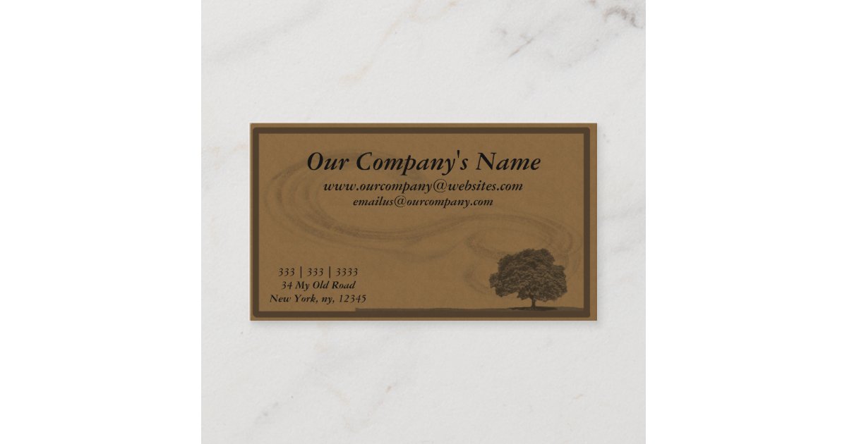 Artistic, Nature, Earth Toned Business Card | Zazzle