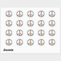 Artistic Peace Sign Classic Round Sticker | Zazzle