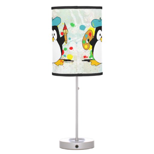 Artistic Penguin Table Lamp | Zazzle