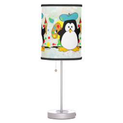 Artistic Penguin Table Lamp | Zazzle