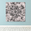 Artistic Rose Gold Line Art Mandala Drawing Canvas Print | Zazzle