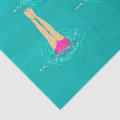 Artistic Swimmers Swimming Under Water Tissue Paper | Zazzle