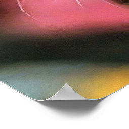 Artistic Tabby Cat Kitten Portrait Poster | Zazzle