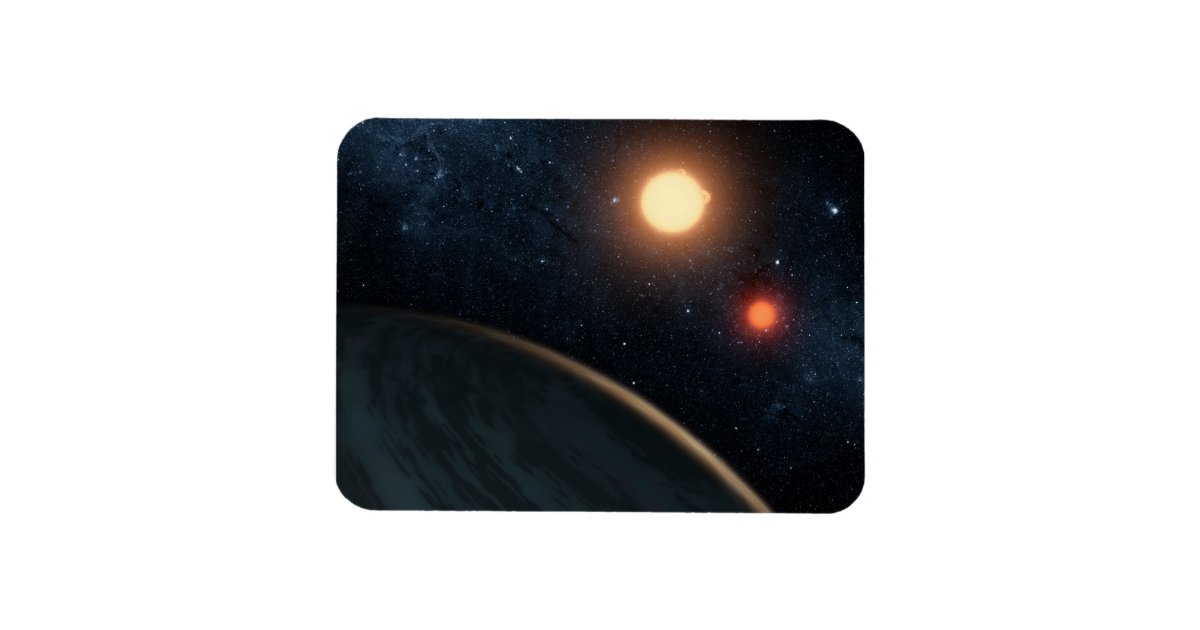 Artist's Concept Illustrating Kepler-16b. Magnet | Zazzle