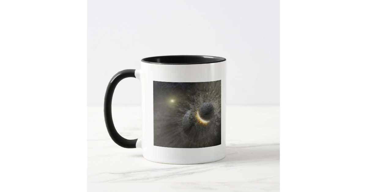 Artist's concept Space Collision at Vega Mug | Zazzle