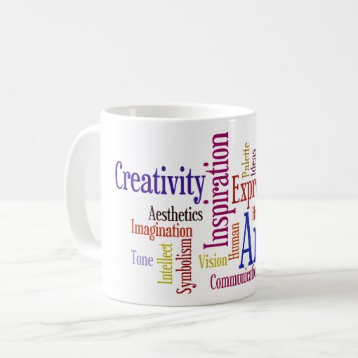 Artist's Mug - Inspiration, Creativity Word Cloud | Zazzle