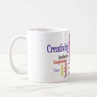 Artist's Mug - Inspiration, Creativity Word Cloud | Zazzle