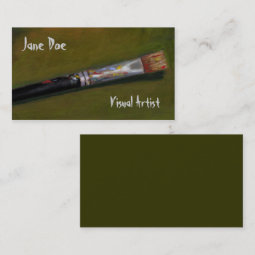 ARTIST'S PAINTBRUSH: BUSINESS CARD | Zazzle