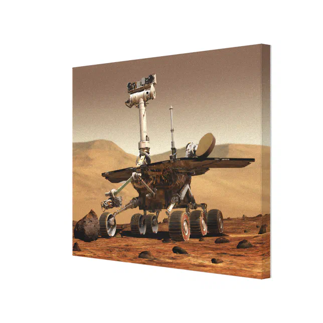 Artist's Rendition of Mars Rover Canvas Print | Zazzle
