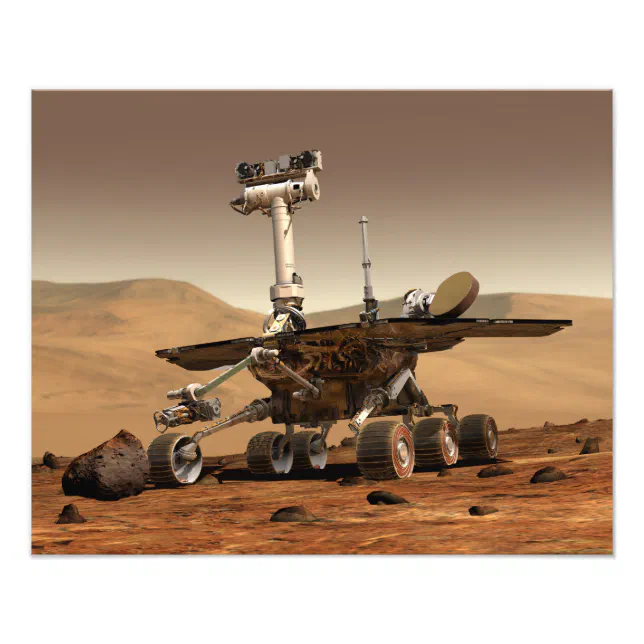 Artist's Rendition of Mars Rover Photo Print | Zazzle