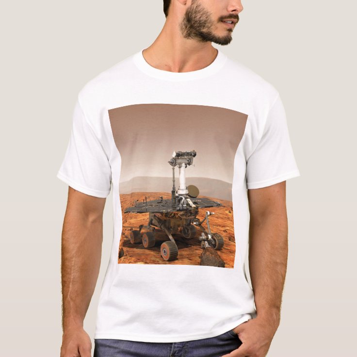 Artists rendition of Mars Rover T-Shirt | Zazzle