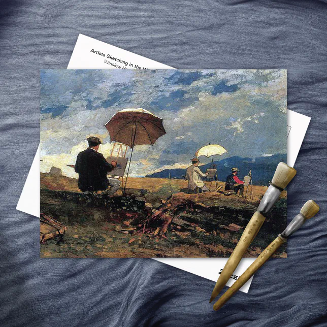 Artists Sketching White Mountains Winslow Homer Postcard | Zazzle