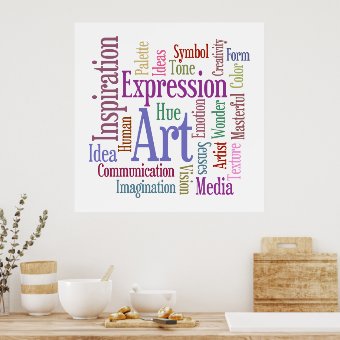 Artist's Studio Colorful Creative Inspirations Poster | Zazzle