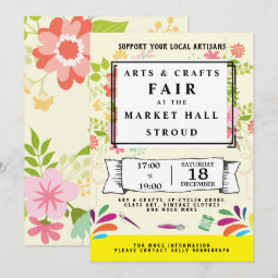 arts and craft fair craft market crafternoon invitation | Zazzle