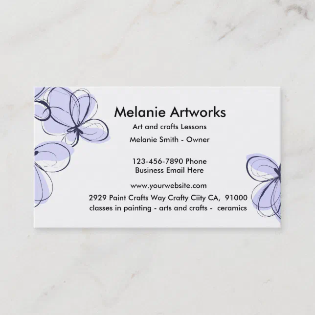 Arts And Crafts Business Card | Zazzle