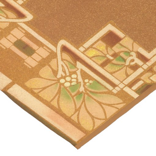 Arts & Crafts, Craftsman or Mission Style Foliage Short Table Runner ...