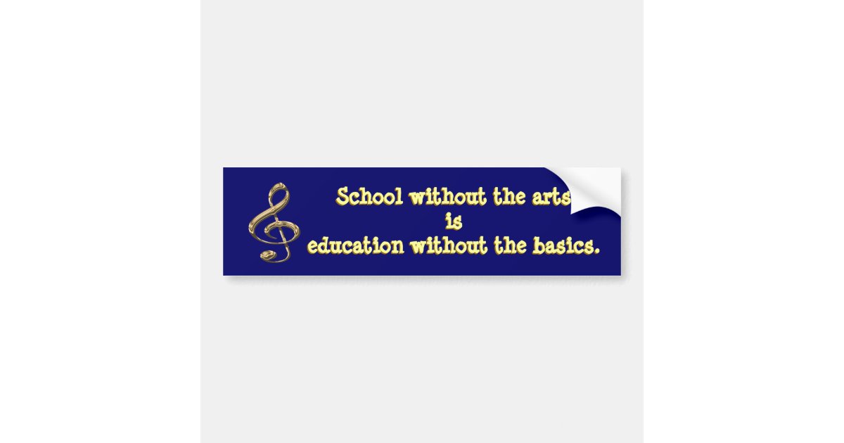 Arts in Education Bumper Sticker | Zazzle