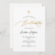 ArtsApp Elegant Faux Gold Calligraphy Dedication Invitation | Zazzle