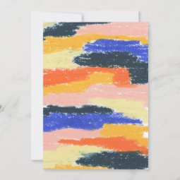 Artsy Abstract Floral Unique Colorful Wedding Invitation | Zazzle