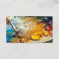 Artsy Art Class instructor Business Cards | Zazzle