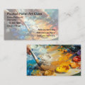 Artsy Art Class instructor Business Cards | Zazzle