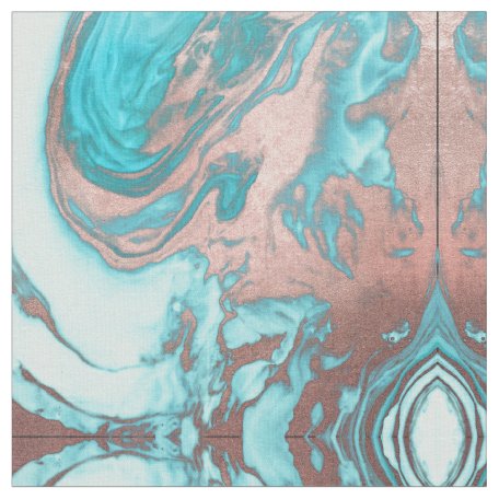 Aqua Blue Mint Teal Turquoise Ethnic Boho Pattern Fabric | Zazzle