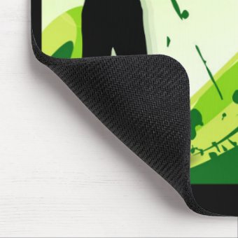 Artsy Golf Player Mouse Pad | Zazzle