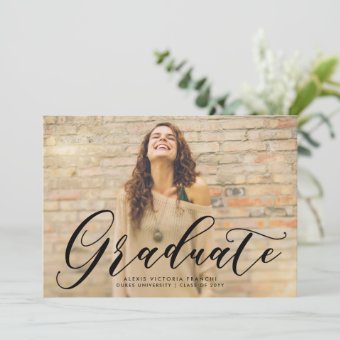Artsy Graduation Announcement | Zazzle