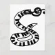 Artsy Keyboard and Treble Clef Snake Art Postcard | Zazzle