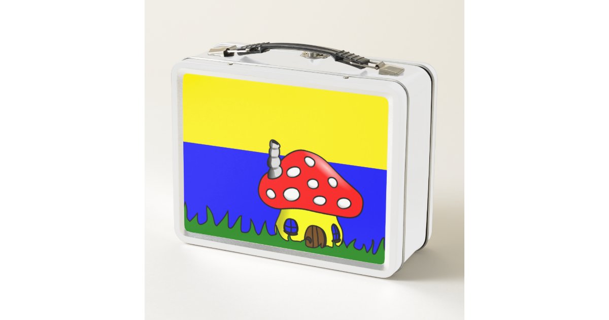 Artsy Mushroom Metal Lunch Box | Zazzle