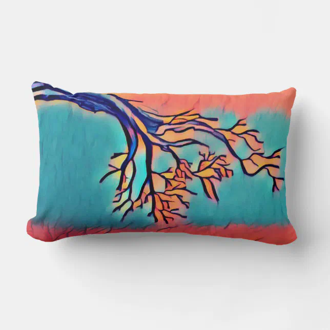 Artsy Tree Pillow | Zazzle