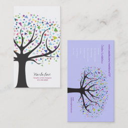 Artsy Unique Tree Business Card Art designer | Zazzle