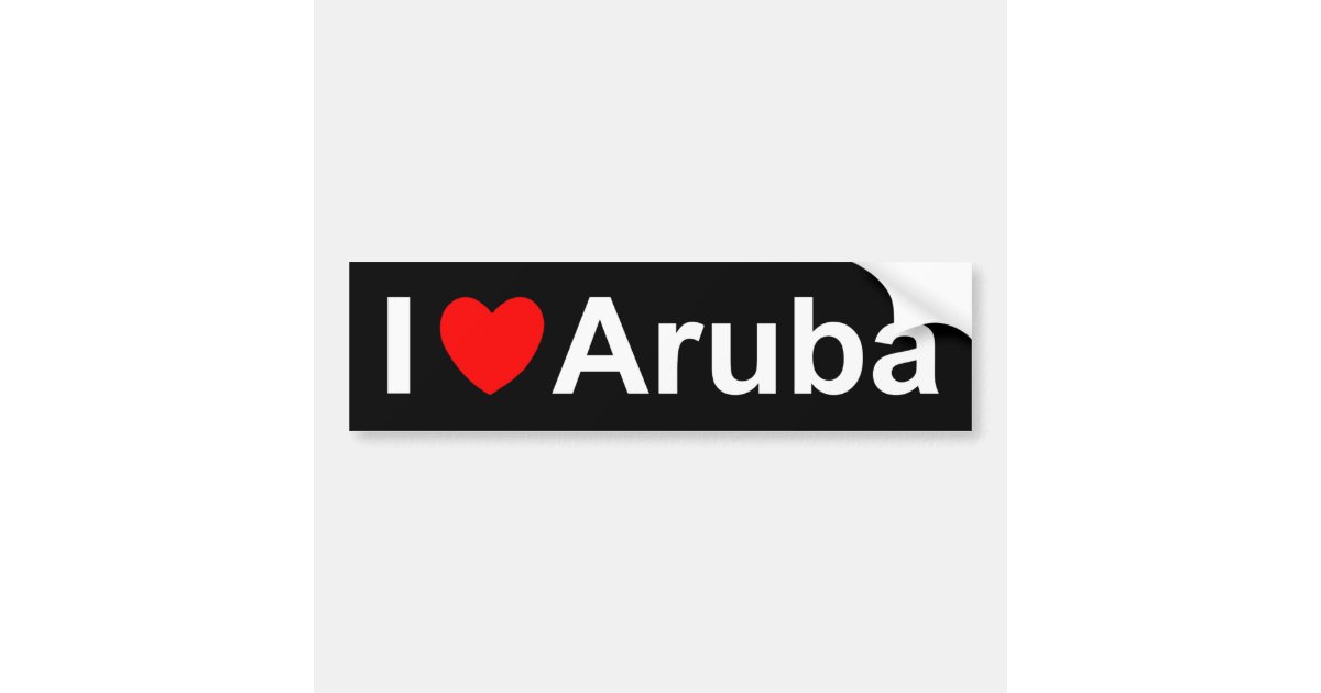 Aruba Bumper Sticker | Zazzle