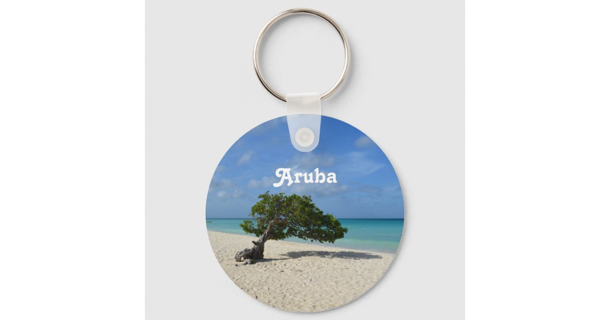 Aruba Divi Divi Tree Keychain | Zazzle