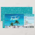 Aruba Surprise Trip Boarding Pass Gift Ticket | Zazzle