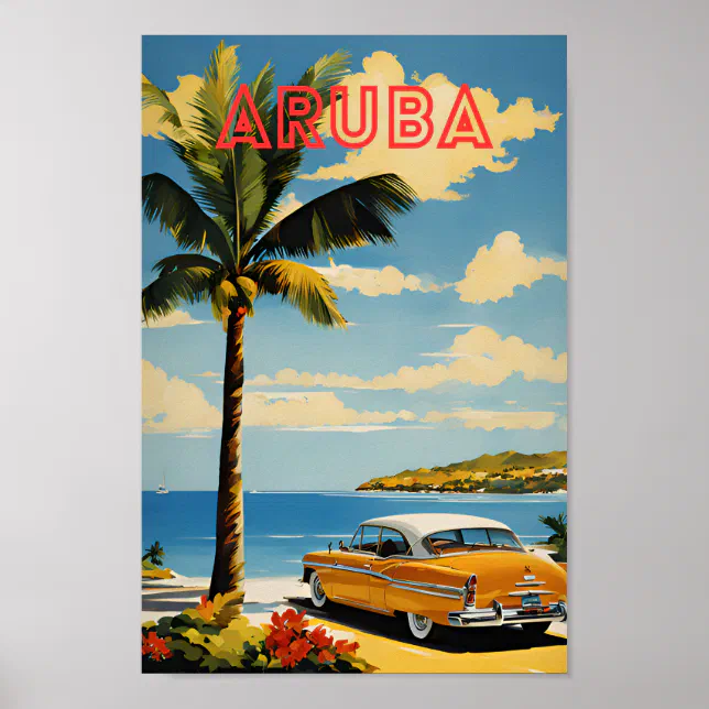 Aruba Travel Poster | Zazzle