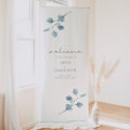 ARYA Rustic Eucalyptus Greenery Wedding Welcome Retractable Banner | Zazzle