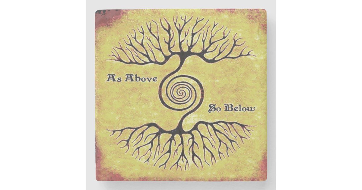 As Above, So Below.Tree Of Life, Spiritual Coaster | Zazzle