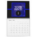 As Easy as 1 to 12 Your Own Blue Line Photo Calendar | Zazzle