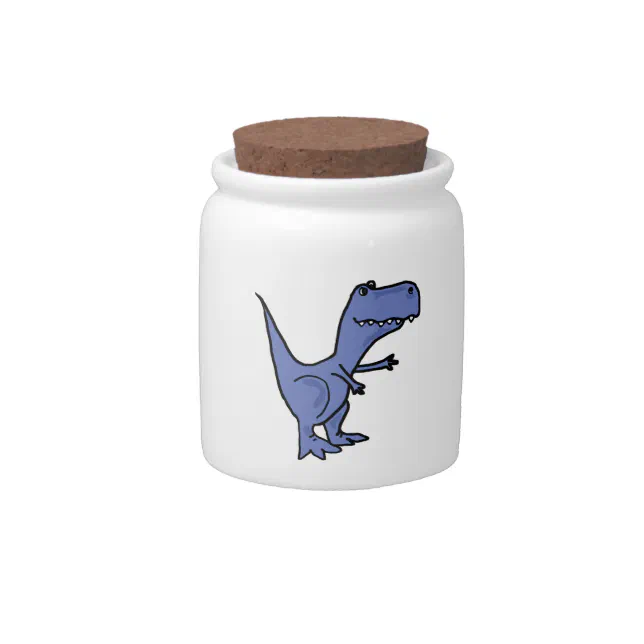 AS- Funny T-rex Dinosaur Candy Jar or Cookie jar | Zazzle