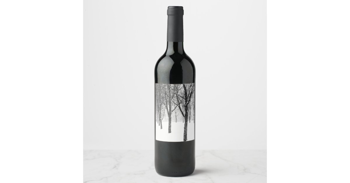 as I side with trees Wine Label | Zazzle