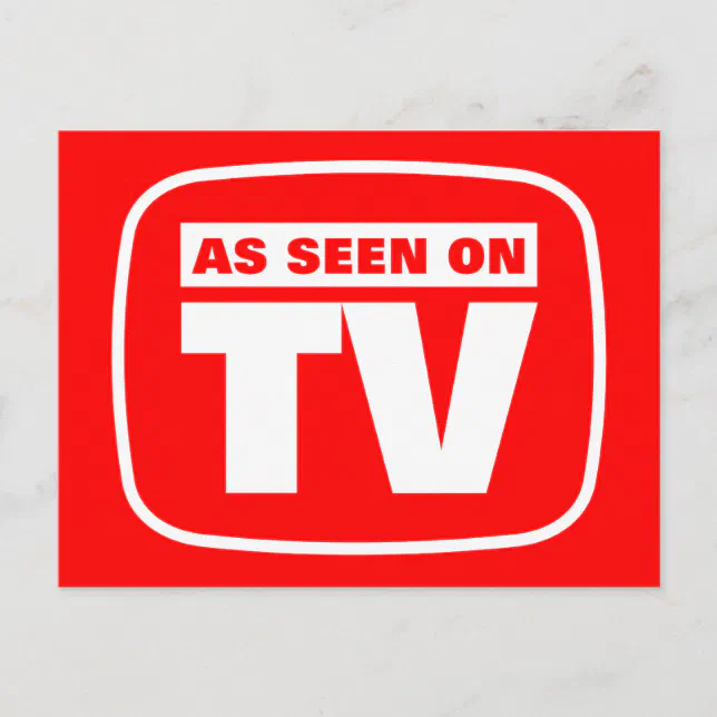 As Seen on TV Postcard | Zazzle