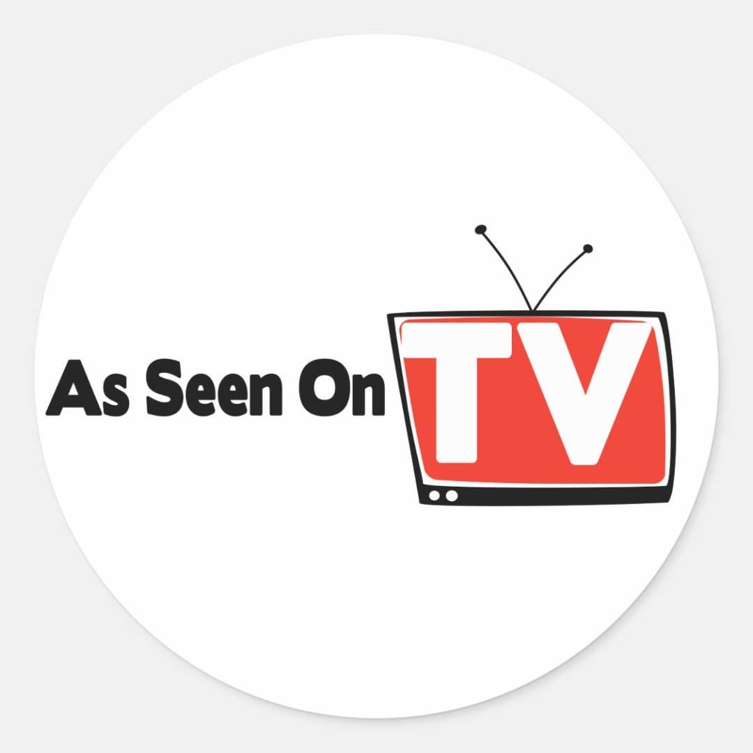 As Seen on TV Sticker | Zazzle