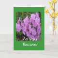 As You Recover Card | Zazzle
