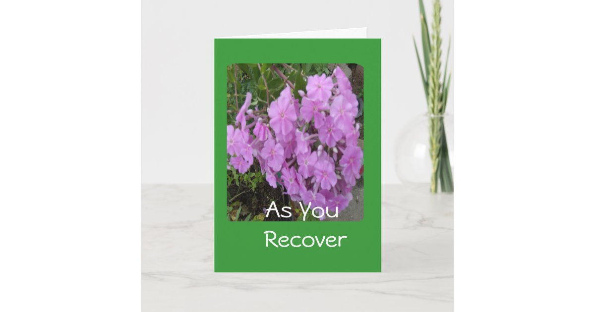 As You Recover Card | Zazzle