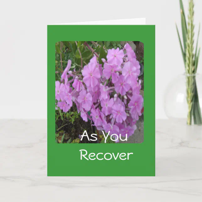 As You Recover Card | Zazzle