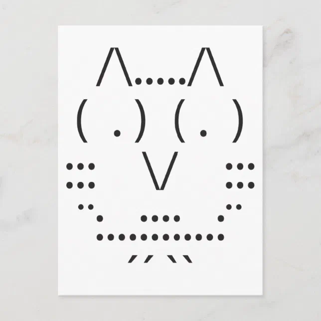 Ascii Owl Postcard | Zazzle