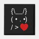 ASCII Text Art Bunny Rabbit Give Heart Magnet | Zazzle
